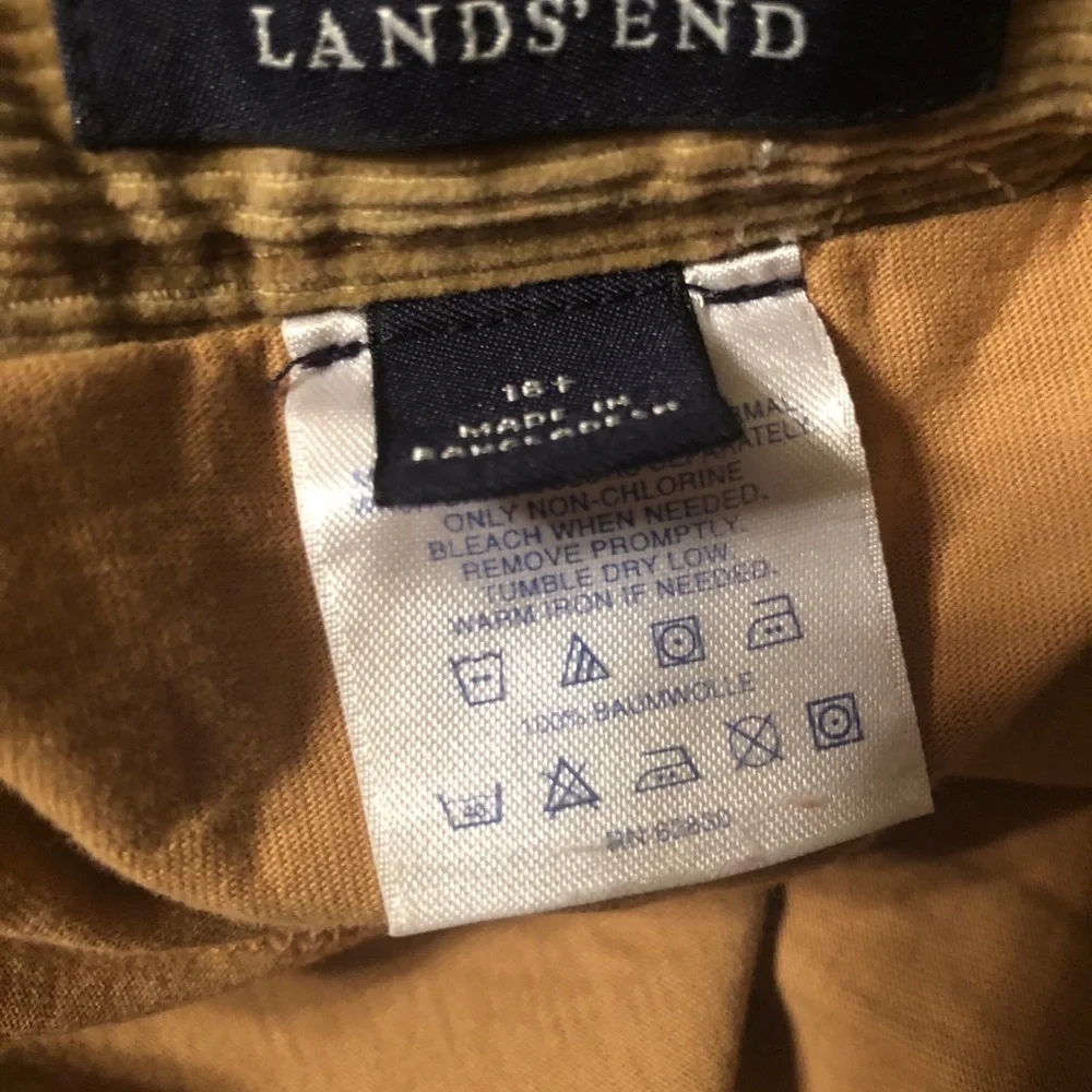 Lands' End | Bottoms | Vtg Lands End Girls Corduroy Dog Print ...